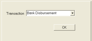 How To Add A Bank Disbursement Transaction